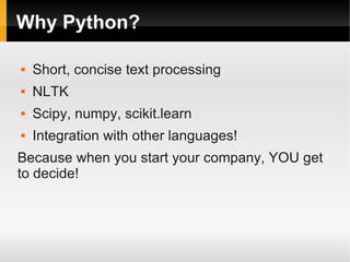 Text analysis using python | PPT