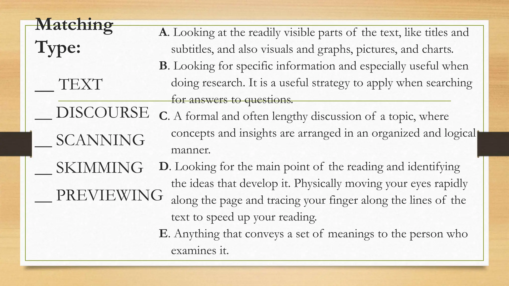 Text as Connected Discourse (HUMSS-11 SENIOR HIGH) | PPTX