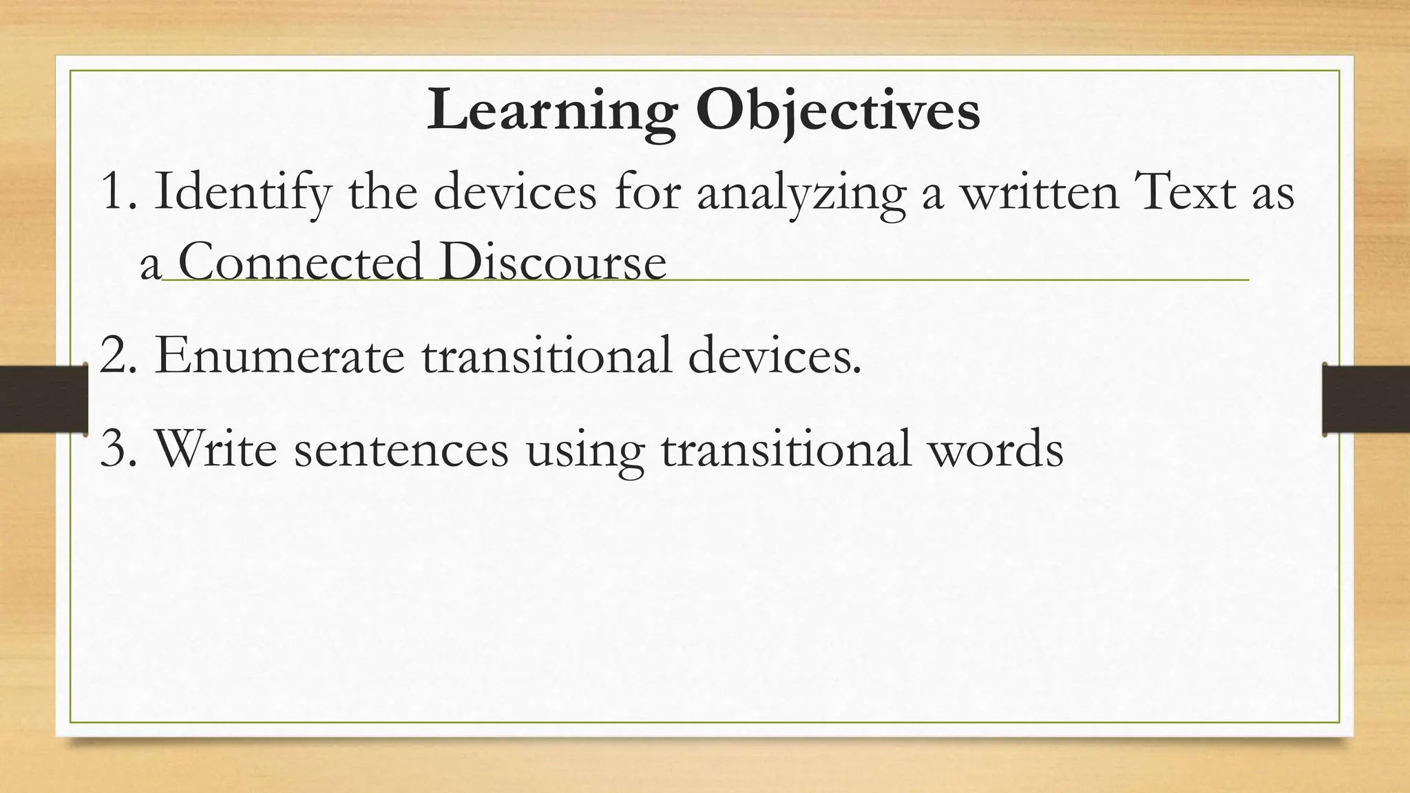 Text as Connected Discourse (HUMSS-11 SENIOR HIGH) | PPTX