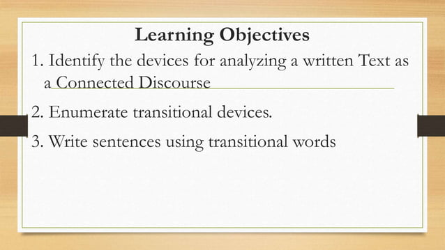 Text as Connected Discourse (HUMSS-11 SENIOR HIGH) | PPTX