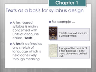 Text-based syllabus design | PPTX
