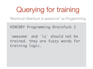 Klassify: Text Classification with Redis | PPT