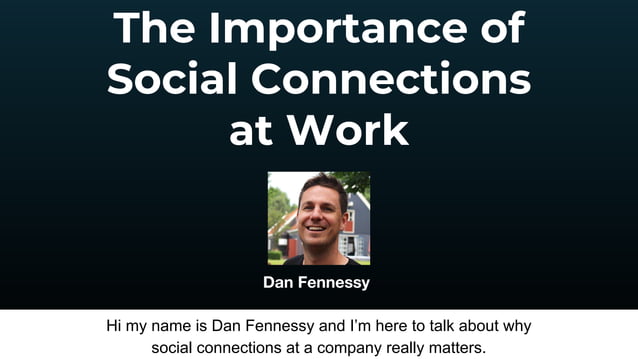 The Importance of Social Connections at Work | PDF