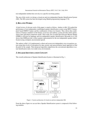 Text independent speaker identification system using average pitch and formant analysis | PDF ...
