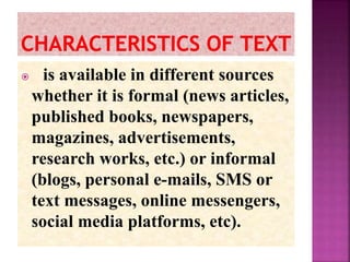Text- Media-and -Information .pptx media literacy | PPTX