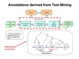 Text mining tools for semantically enriching scientific literature | PPT