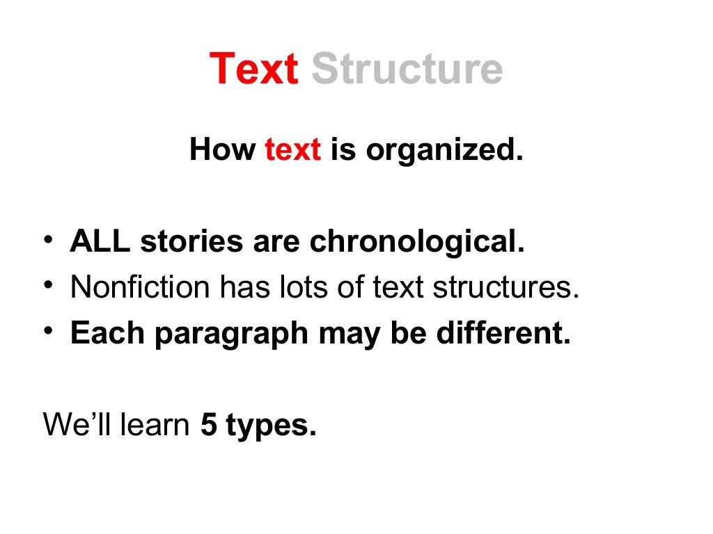 Text structure