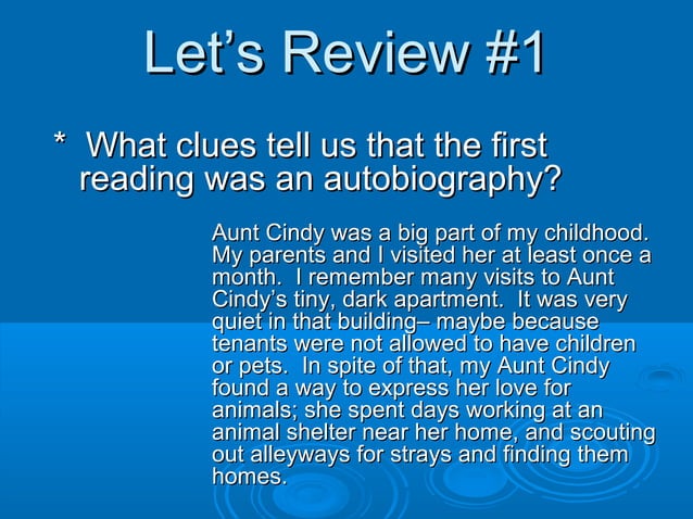 Text structure-l4-autobiography-v-biography | PPT