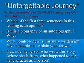 Text structure-l4-autobiography-v-biography | PPT