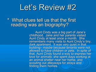 Text structure-l4-autobiography-v-biography | PPT