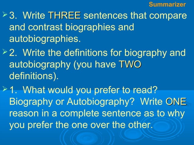 Text structure-l4-autobiography-v-biography