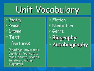 Text structure-l4-autobiography-v-biography | PPT