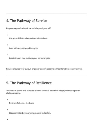 Success Insider: Pathways to Power and Purpose | PDF