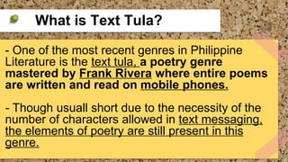 Text Tula (21st Century Literature) | PPTX