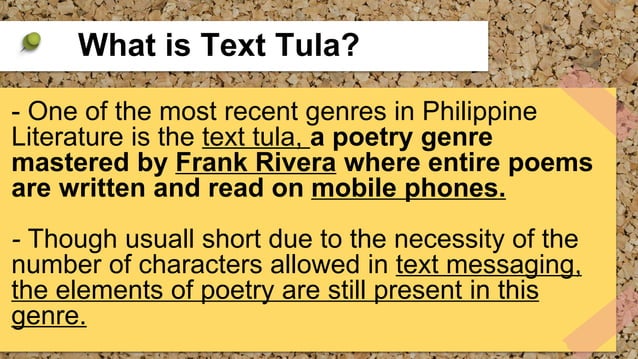 Text Tula (21st Century Literature) | PPTX | Poetry | Books and Literature