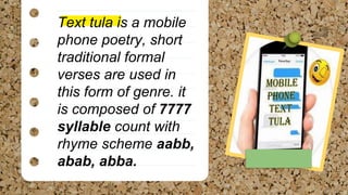 Text Tula (21st Century Literature) | PPTX