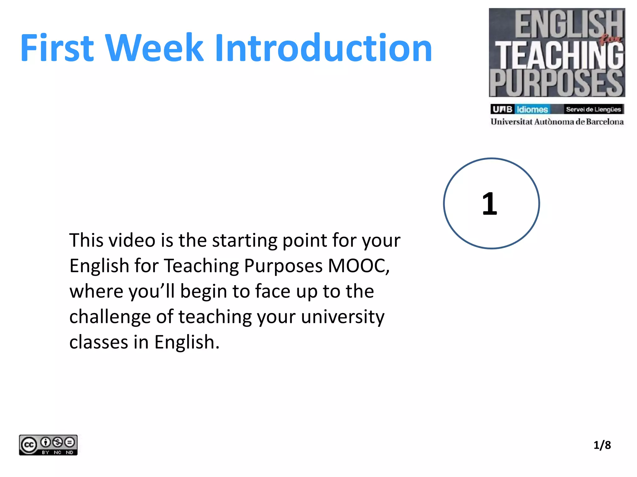 firts week introduccion | PPT