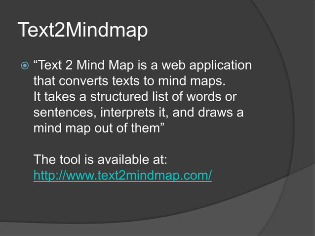 Text2mindmap | PPT | Free Download