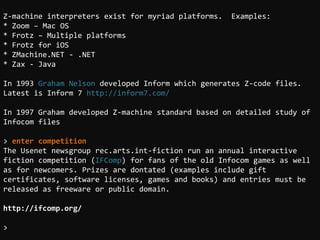 Text adventures & muds | PPT