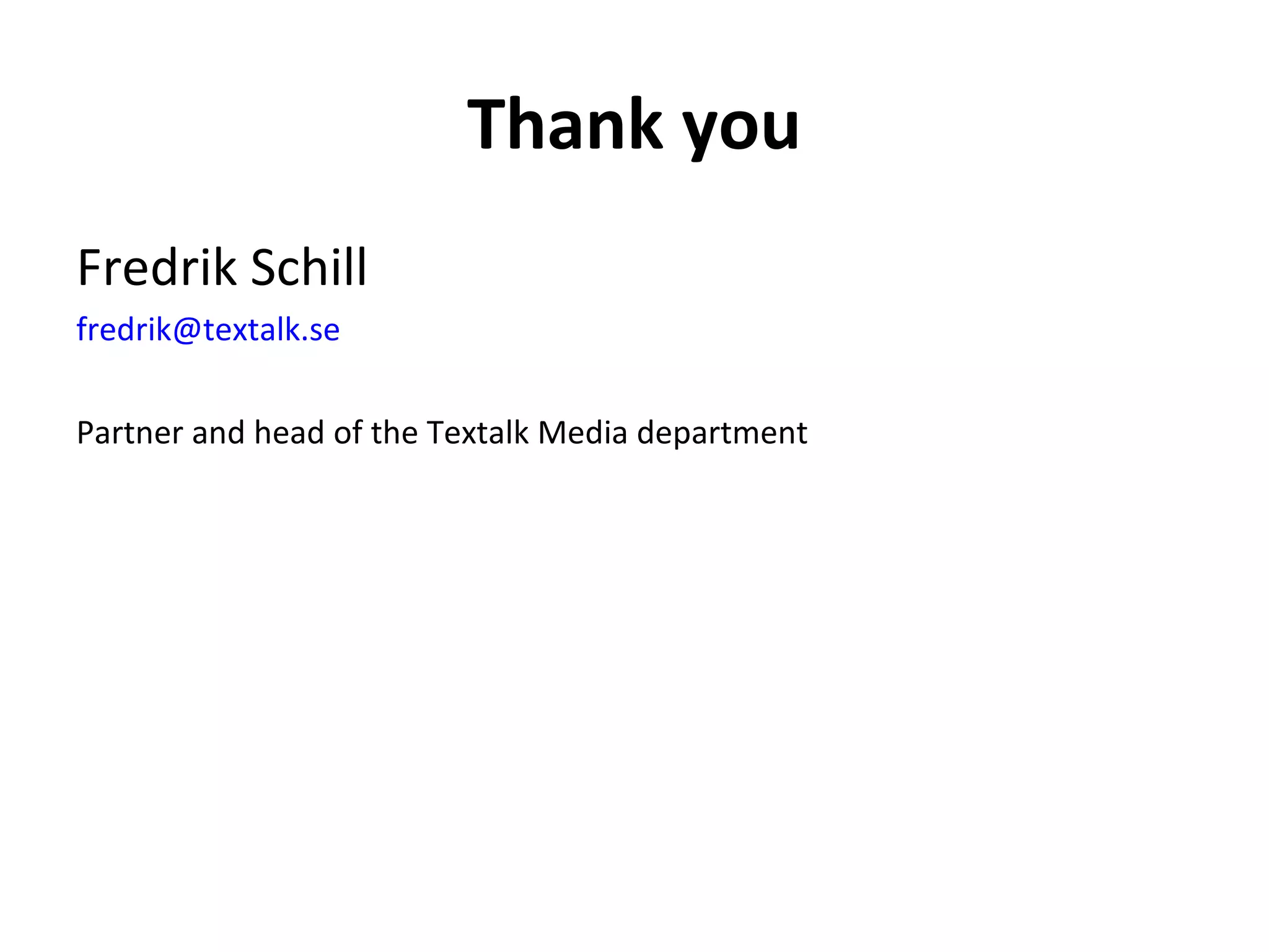 Textalk Presentation | PPT