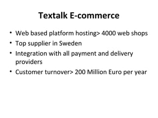 Textalk Presentation | PPT
