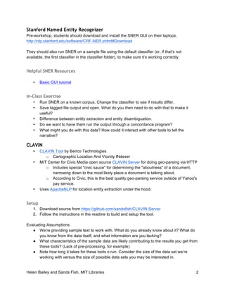Workshop Exercise: Text Analysis Methods for Digital Humanities | PDF | Computing | Technology ...