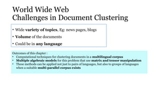 Advanced Algebraic Methods for Multilingual Document Clustering and ...