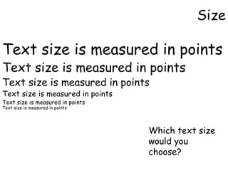 Text and clour | PPT
