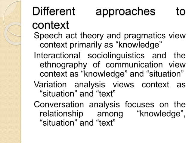 Text and context in discourse | PPTX