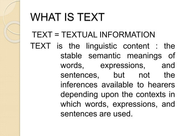 Text and context in discourse | PPTX