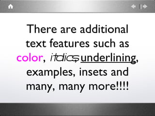Text and graphic features | PPT