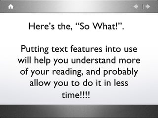 Text and graphic features | PPT