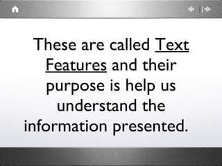 Text and graphic features | PPT