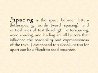 Text and typography | PPT