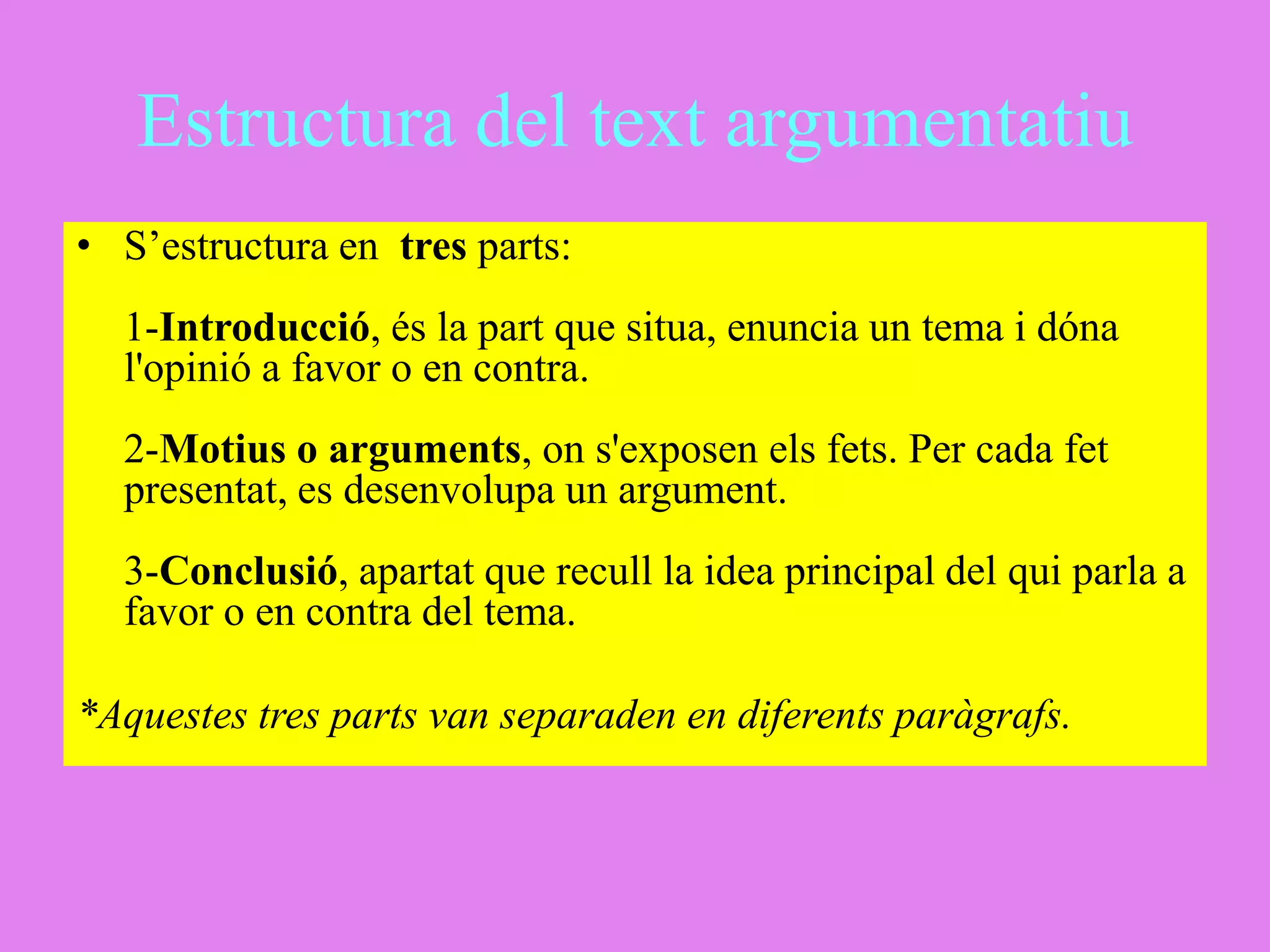Text argumentatiu | PPTX