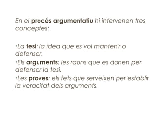 Text argumentatiu | PPT