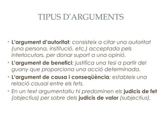 Text argumentatiu | PPT