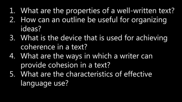 Text as a connected discourse | PPTX | Technology & Computing