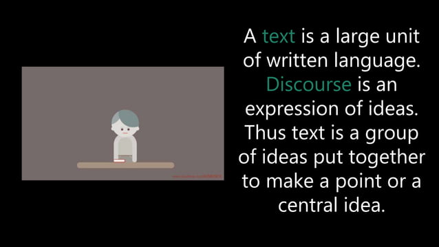 Text as a connected discourse | PPTX | Technology & Computing