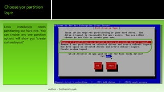 Text mode Linux Installation Part 01 | PPT