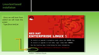 Text mode Linux Installation Part 01 | PPT