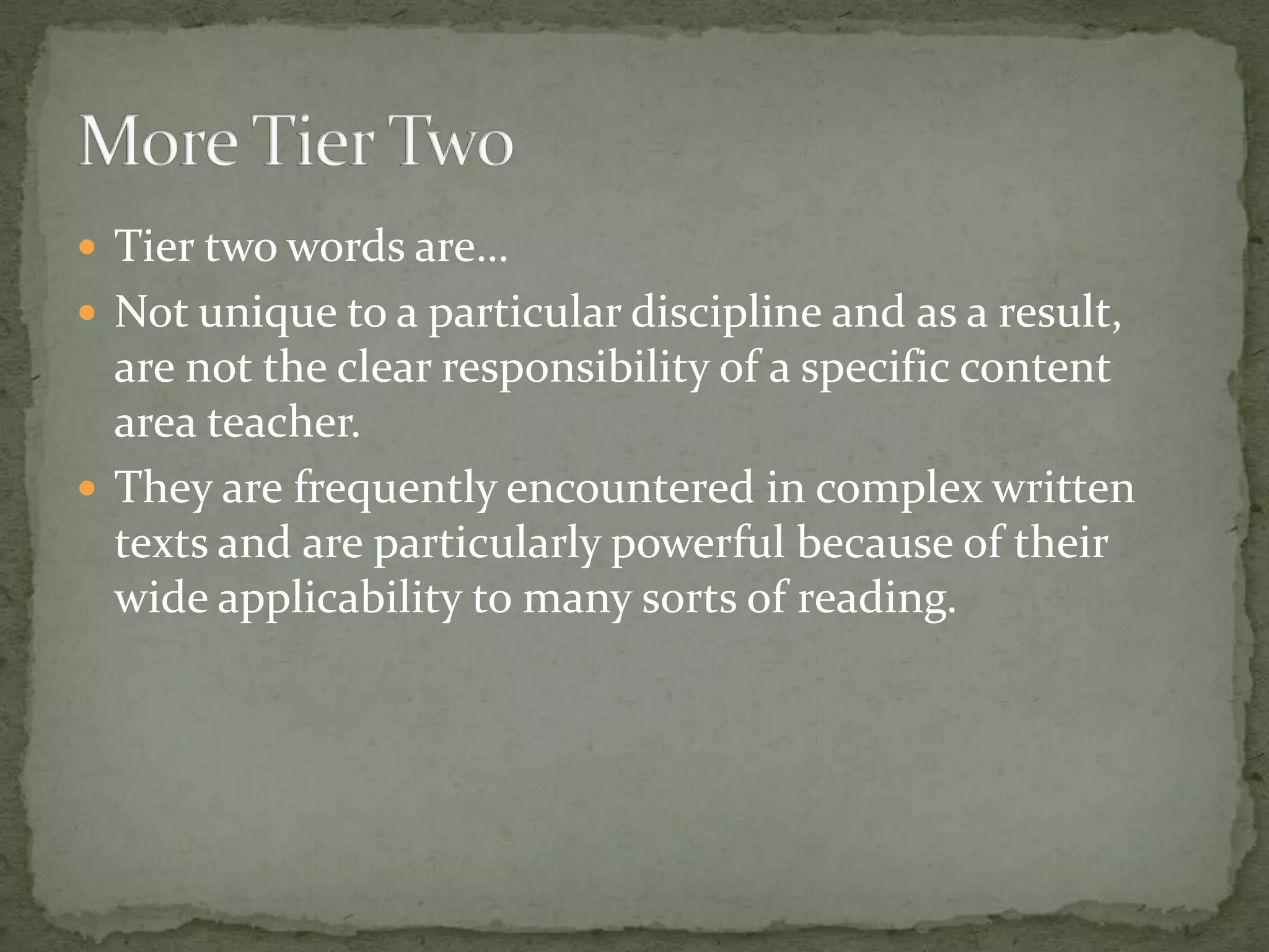 Text based questions and academic vocabulary | PPTX
