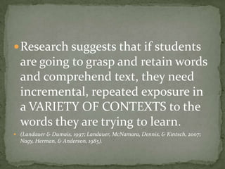 Text based questions and academic vocabulary | PPTX