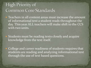 Text based questions and academic vocabulary | PPT