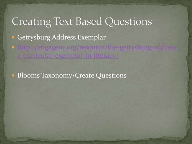 Text based questions and academic vocabulary | PPT
