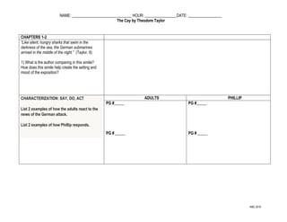 TextBasedQuestionsforTheCaybyTheodoreTaylor-1.docx