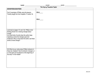 TextBasedQuestionsforTheCaybyTheodoreTaylor-1.docx