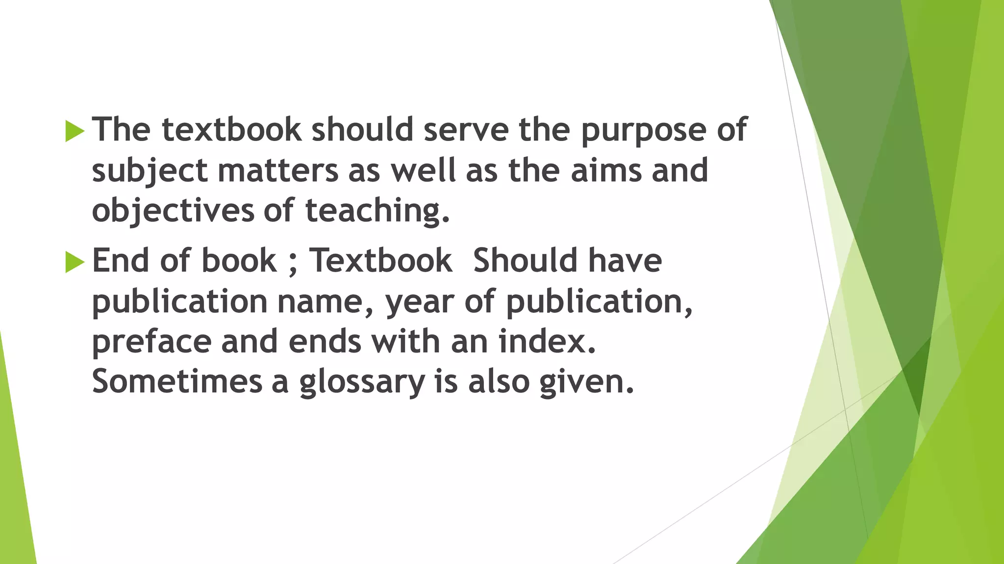 What is Textbook ? Features of a good Textbook | PDF