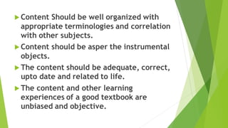 What is Textbook ? Features of a good Textbook | PDF