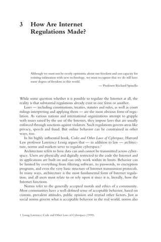 cyber law and ethics regulation of the connected world | PDF